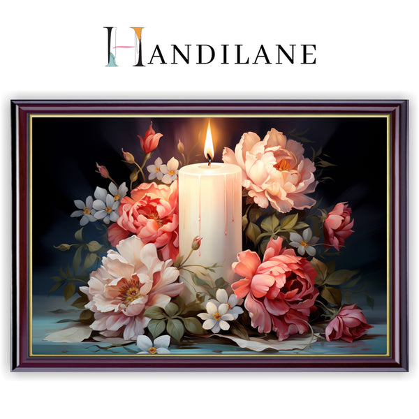 Fleurs Candle Decoupage paper – Handilane