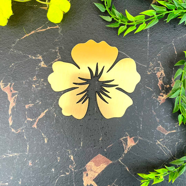Foldable Golden Acrylic Flower E – Handilane