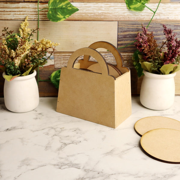 Purse Style stand with Circle Coasters – Handilane