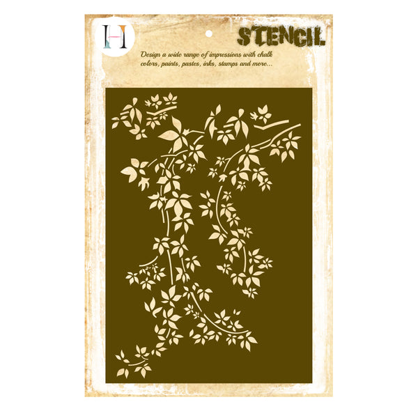 Ivy Leaves Branches Stencil – Handilane