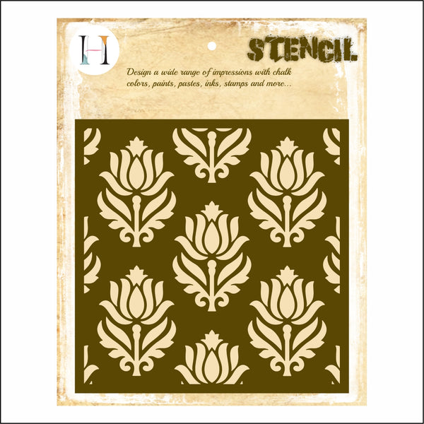 Lotus Background Stencil A – Handilane