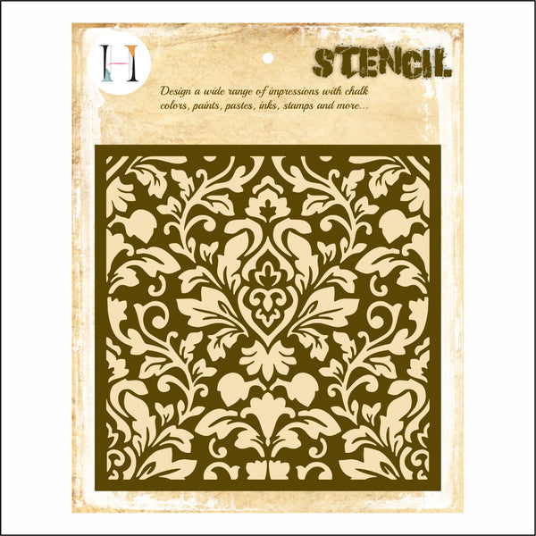 Vintage Flourish Background Stencil A – Handilane