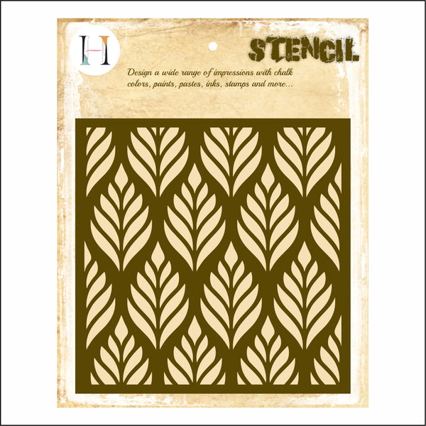 Leaf Flourish Background Stencil B – Handilane