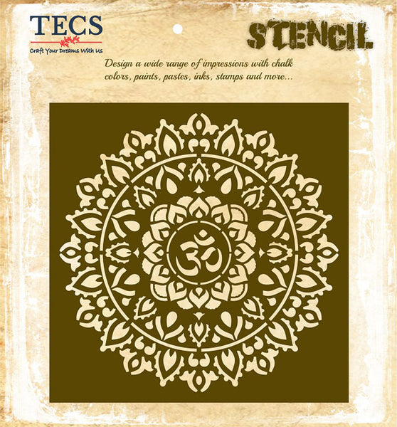 Mandala with OM Stencil – Handilane