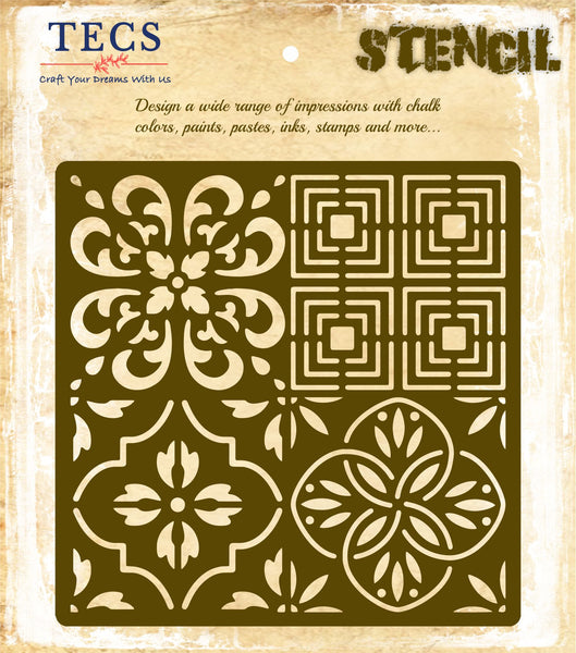 4 in 1 Tiles Patterns Stencil - 2 – Handilane