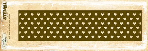 Tiny Heart Border Stencil – Handilane