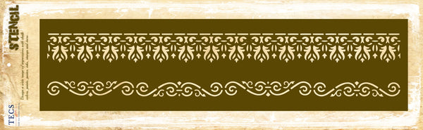 Damask and Swirl Border Stencil 1 – Handilane