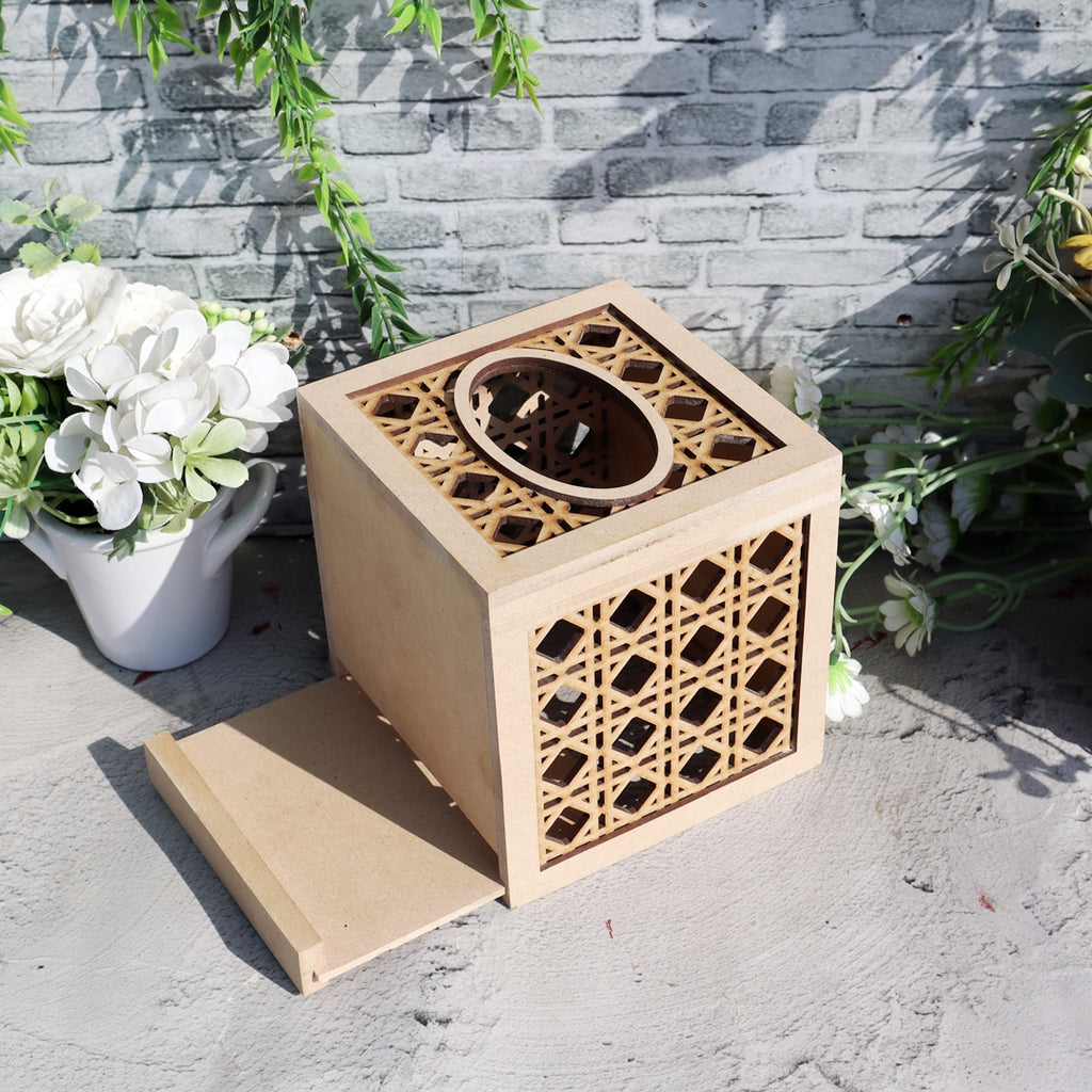 Rattan Jali Tissue Box – Handilane