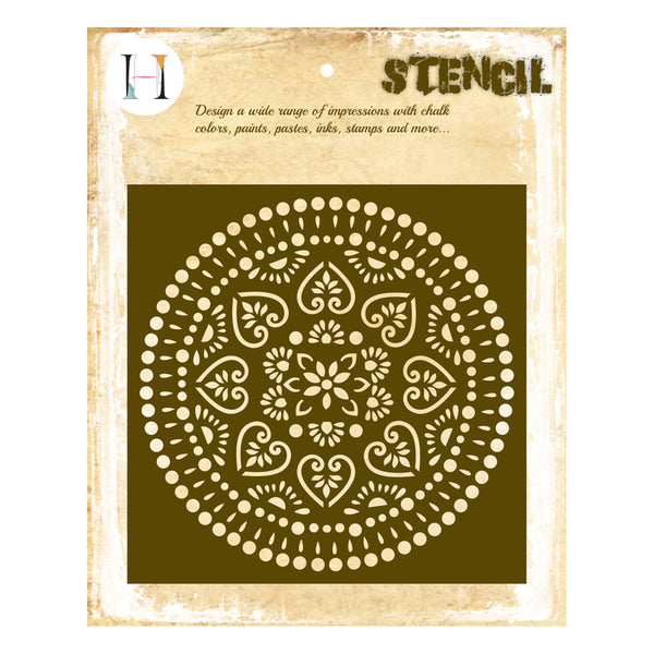 Mandala Dot Pattern Stencil A – Handilane