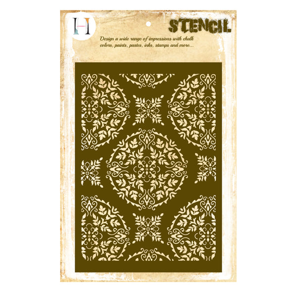 Vintage Circle Background Stencil – Handilane
