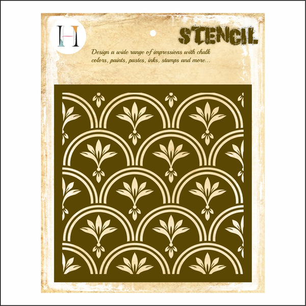 Damask Flourish Background Stencil A – Handilane