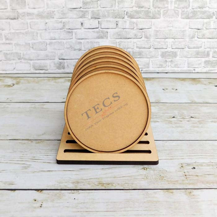 Circle Coaster Set with Border – Handilane