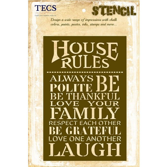 House Rules Stencil – Handilane