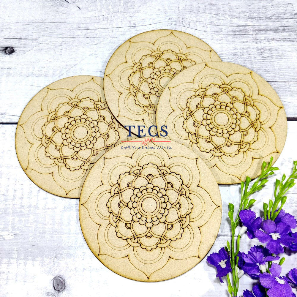 Mandala Pre-Mark Circle Coaster Set - 1 – Handilane