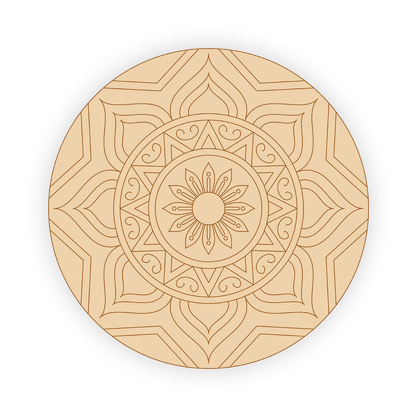 Shreyam Mandala Premark Floral Wall Plate Decor – Handilane