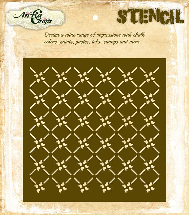 Designer Check Background Stencil – Handilane