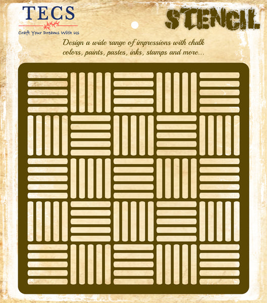 Checkered Tiles Stencil – Handilane