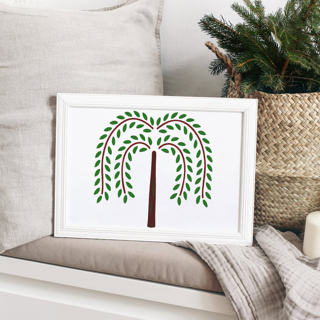 Madhubani Tree Stencil – Handilane