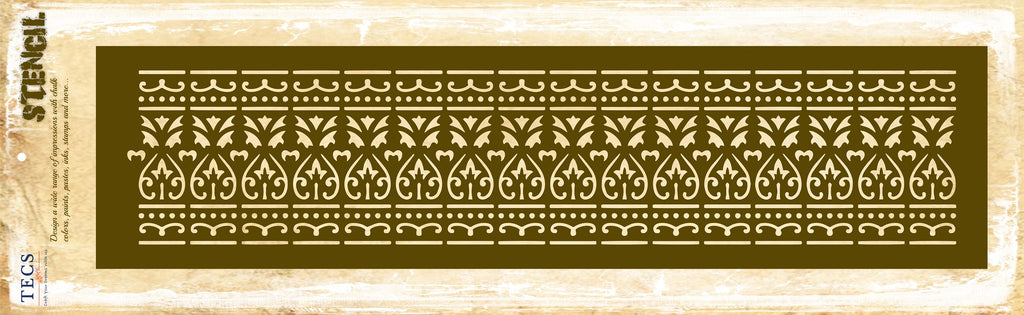 Intricate Damask Border Stencil 1 – Handilane