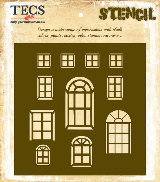 Mini Doors and Windows Stencil – Handilane